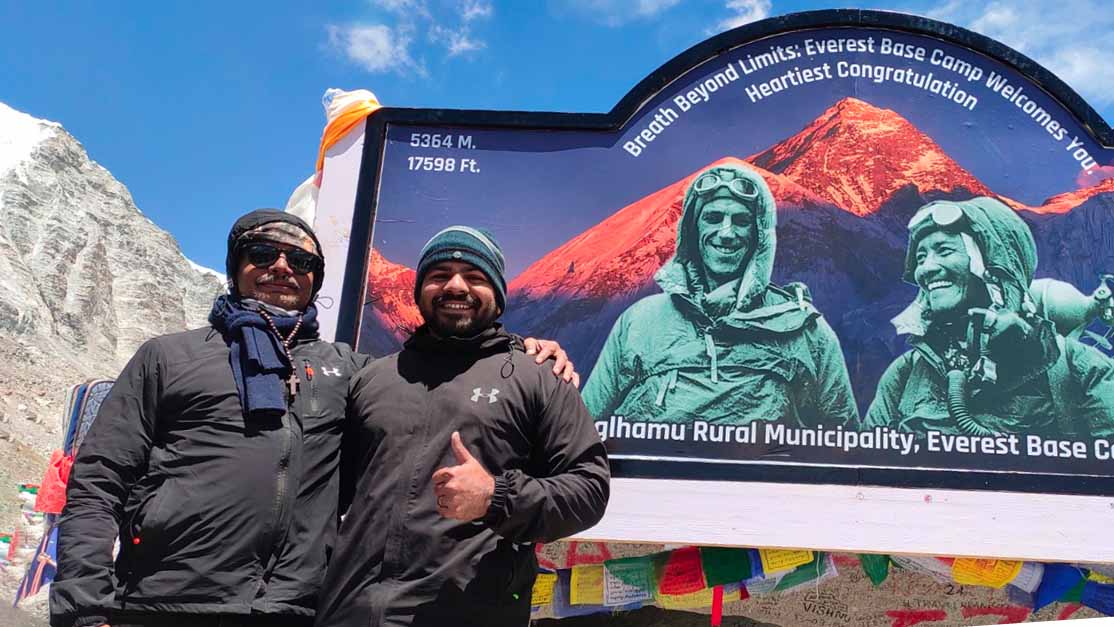 Indian Priest and Companion Achieve Remarkable Feat in Everest Base ...